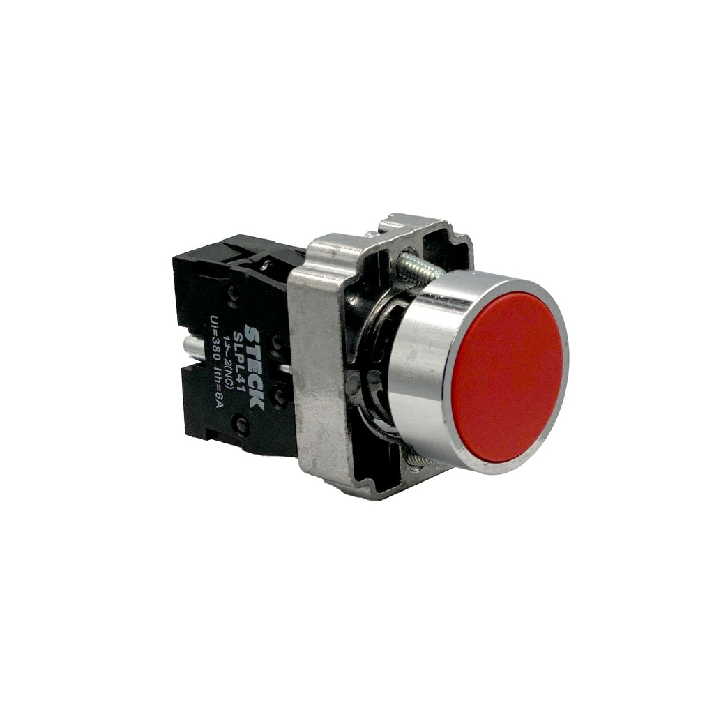Pulsador Rasante Metal Rojo 22Mm 1Nc | Grupo Coinp Store