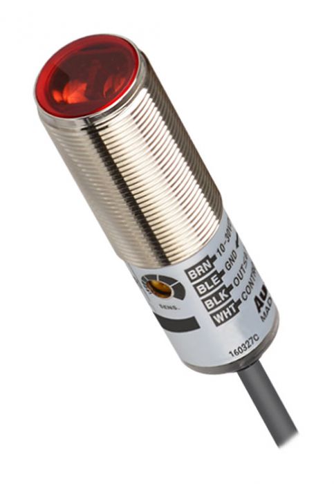 Sensor Fotoelectrico Difuso Reflectivo PNP NA, Detec.100mm, 10-30VCC ...