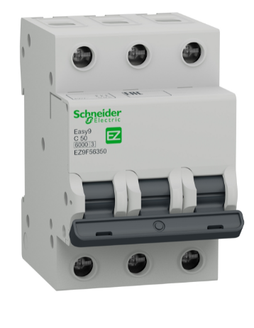 Int. Aut. Termomagnetico Para Riel 3P 50A 230/400Vac 10/6Ka Easy | Grupo Coinp