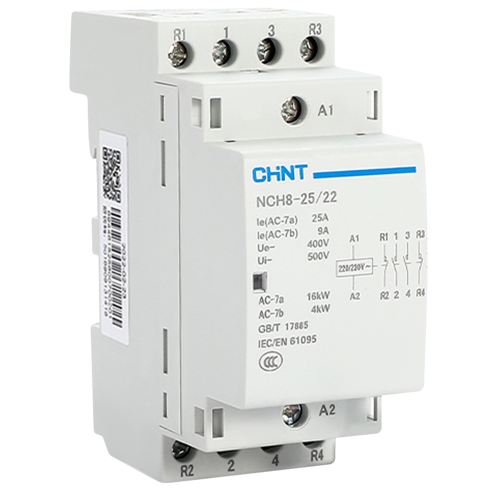 Contactor Modular, 25A 2Na +2Nc (Nch8-25/22 220/230V) | Grupo Coinp Store