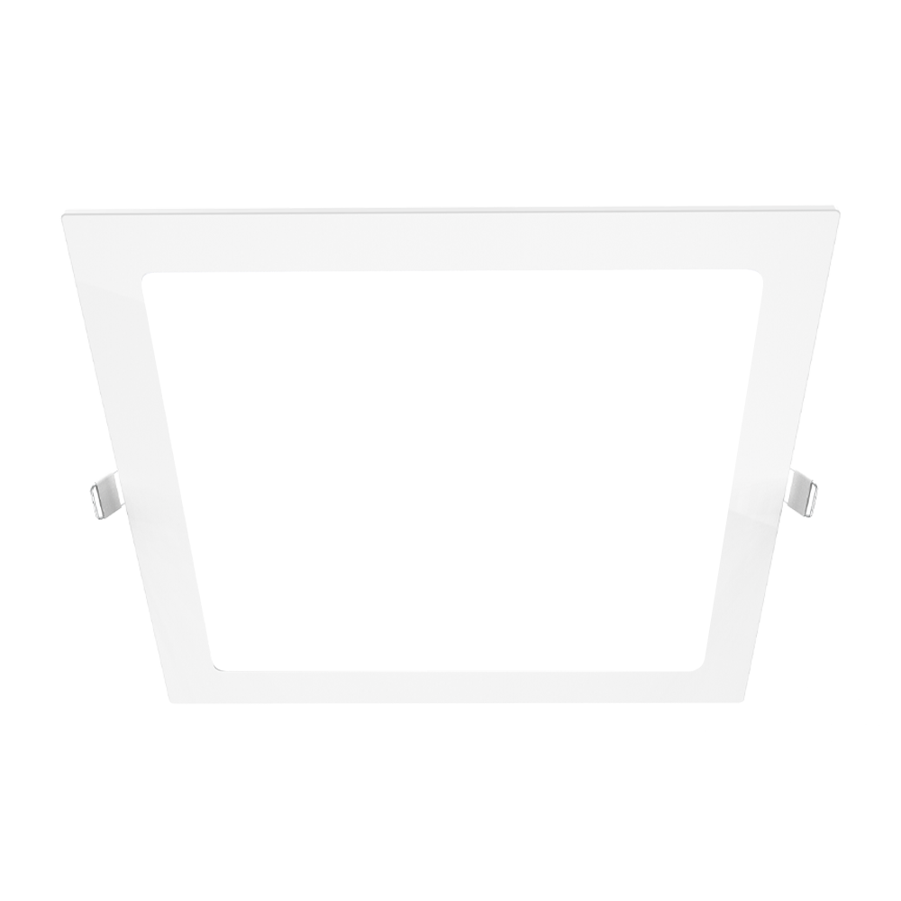 Downlight Led Empotrable Cuadrada Blanca 12W 85-265Vac Luz Cálida 3000K ...