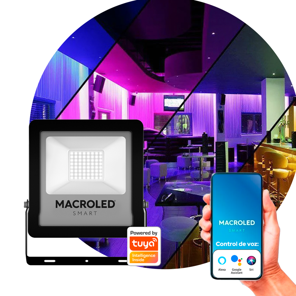 REFLECTOR LED MACROLED PRO SMART 20W AC100-240V RGB+WW IK08 | Grupo ...