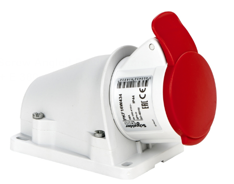 Toma Industrial Adosable 3P+T 16A 380/415Vac Rojo 6H Ip44 | Grupo Coinp ...