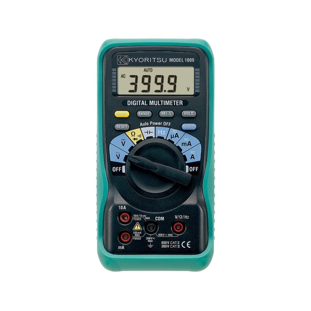 Multimetro digital 10A-AC/DC 600V-AC/DC Hz, 40MΩ, capacitancia, diodo ...