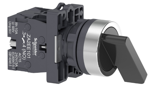 Selector Maneta Larga 3Posic Plastico Negro 22Mm 2Na Harmony Easy | Grupo Coinp Store