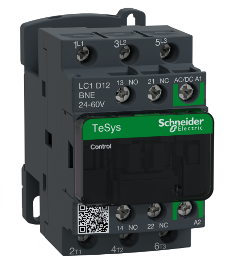 CONTACTOR POTENCIA MAGNETICO 3P 12A AC3 BOB 24-60VAC/DC 1NA+1NC TESYS D ...