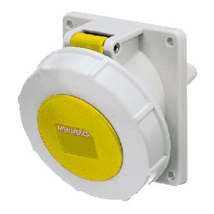Toma Empotrable De 16A 2P + T 110V 4H Ip67 Amarillo | Grupo Coinp